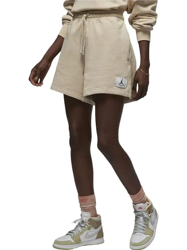 JORDAN Air Essential Fleece Shorts - Tan/beige