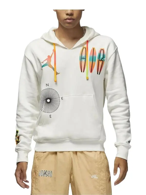 JORDAN Flight Mvp Fleece Hoodie - White