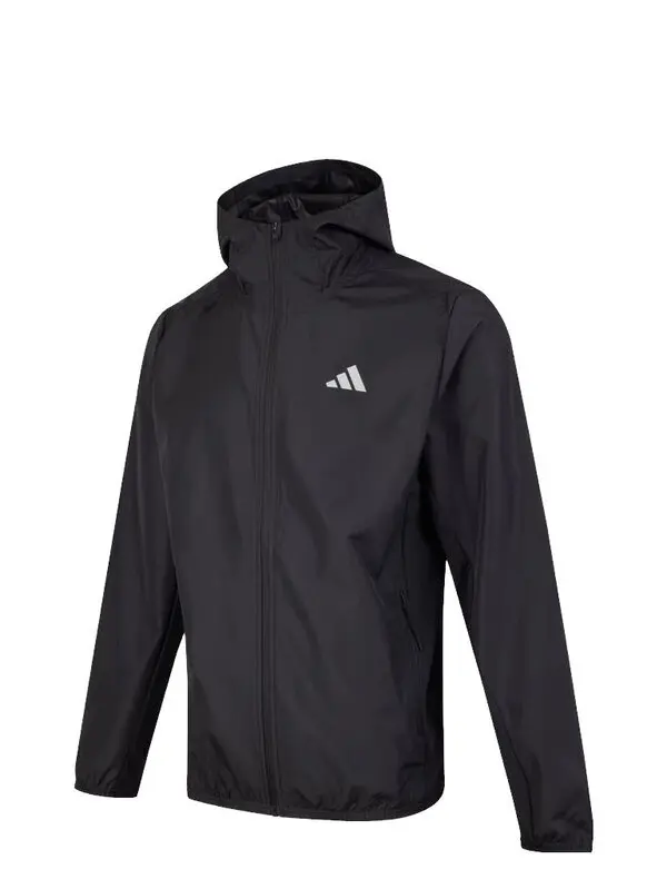 Adidas Gym+ Training 3-stripes Windbreaker Jacket - Black