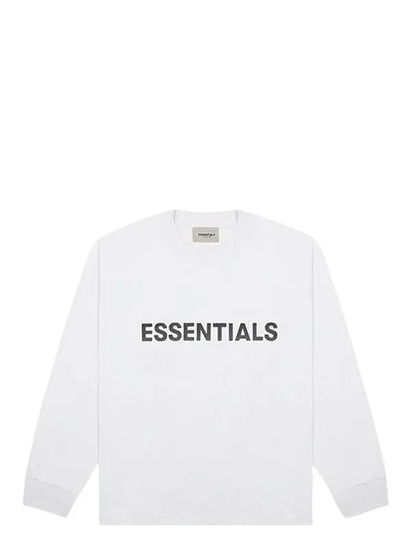 Fear Of God Ss20 3d Silicon Applique Boxy Long Sleeve T-shirt - White
