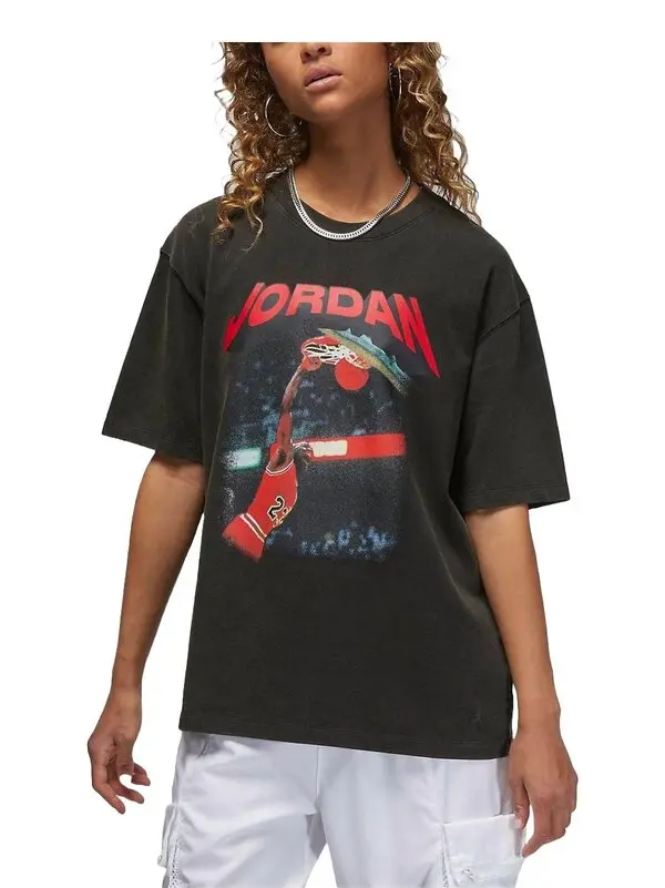 JORDAN Graphic T-shirt - Washed Black