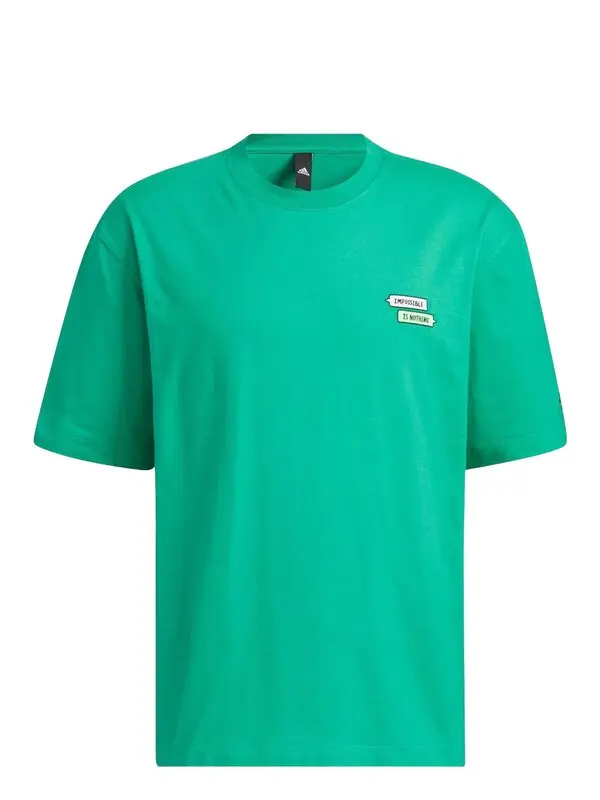 Adidas Graphic Embossed T-shirts - Green