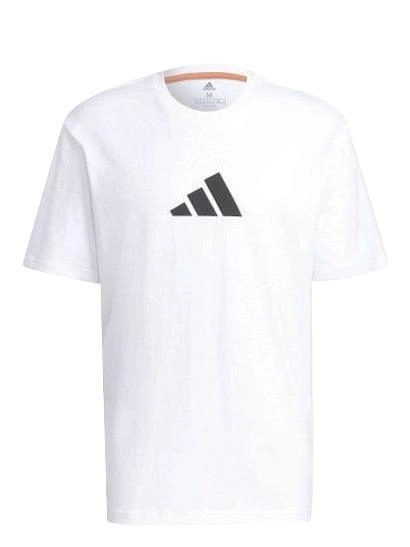 Adidas Camo Loose Tee Back Printing Sports Short Sleeve - White