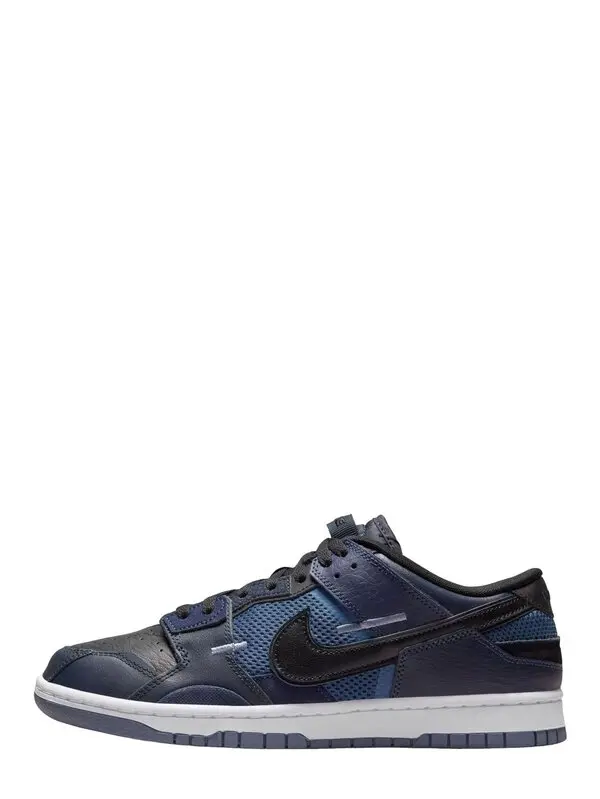 Nike Dunk Low Scrap "deep Royal Blue" Sneakers - Blue/black