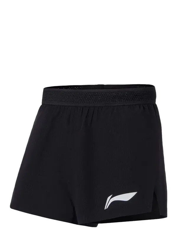 LI-NING Premium Fast Dry Training Shorts - Black/white