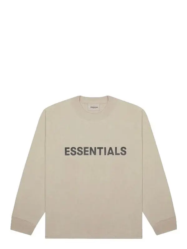 Fear Of God Ss20 Boxy Long Sleeve T-shirt - Tan