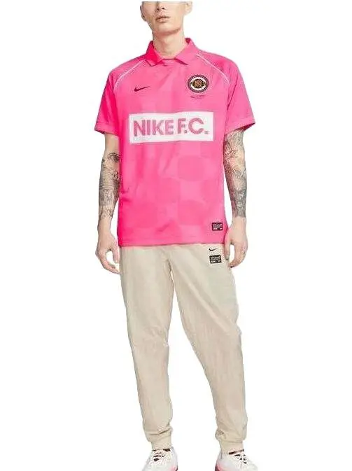 Nike Dri-fit F.c. Short-sleeve Soccer Jersey - Pink/red/multi-color
