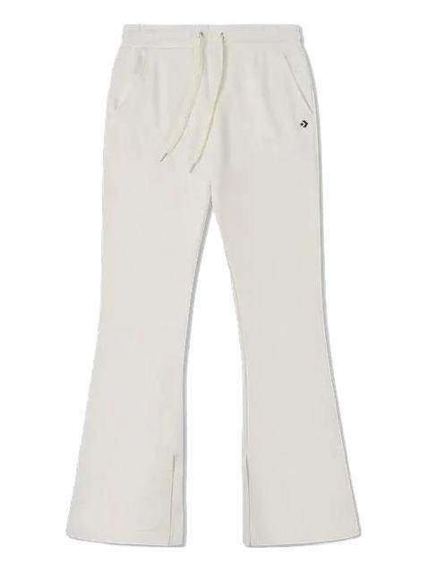 CONVERSE Drawstring Flare Sweatpants - White