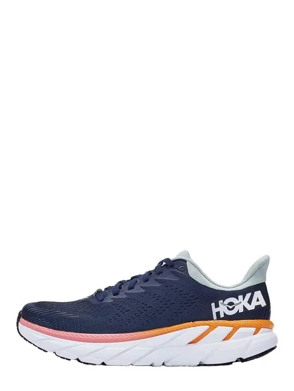 Hoka One One Clifton Athletic Sneakers - Blue/orange