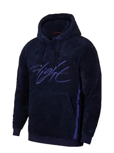 JORDAN Flight Fleece Stay Warm Contrasting Colors Sports - Blue