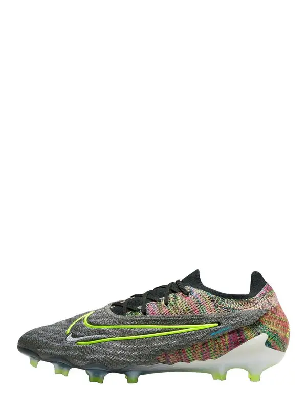 Nike Phantom Gx Elite Gripknit Fusion Fg Football Boots - Grey/volt/pink