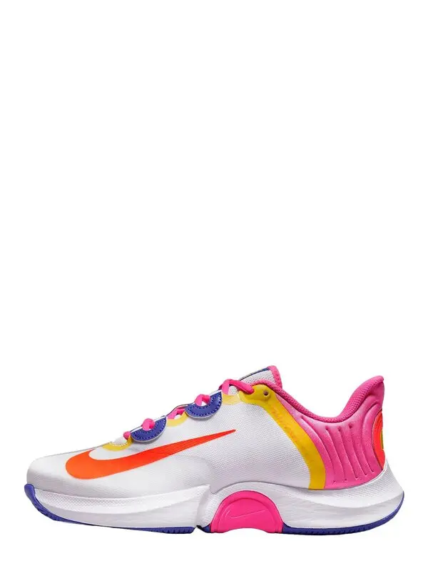 Nike X Naomi Osaka Court Air Zoom Gp Turbo Sneakers - White/hyper Pink/opti Yellow