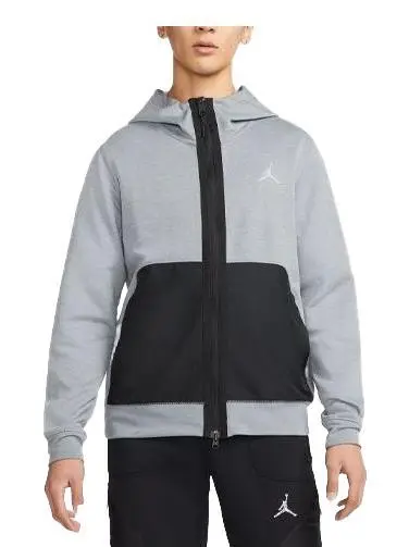 JORDAN Zip Up Hooded Cardigan Jacket - Gray