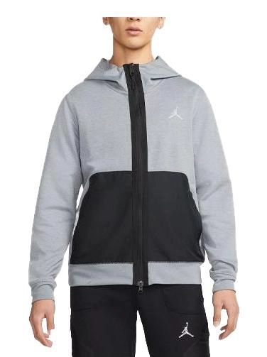 JORDAN Zip Up Hooded Cardigan Jacket - Gray