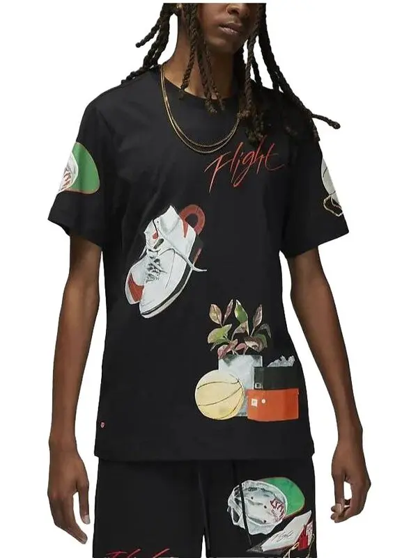 JORDAN Artist Series Jacob Rochester Graphic T-shirt - Black