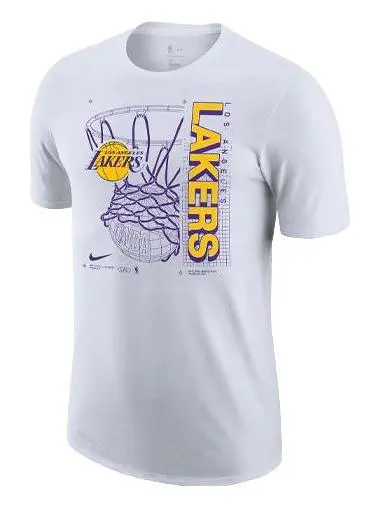 Nike Los Angeles Lakers Basketball Graphic Tee - White