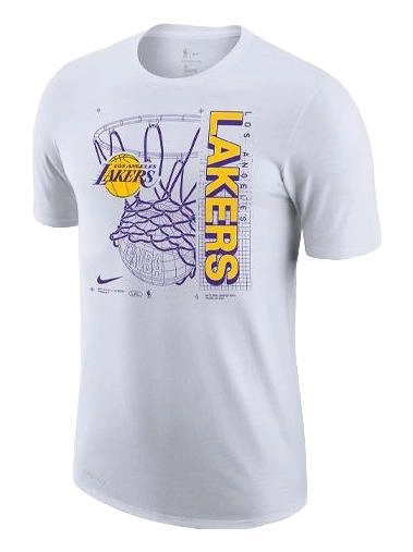 Nike Los Angeles Lakers Basketball Graphic Tee - White