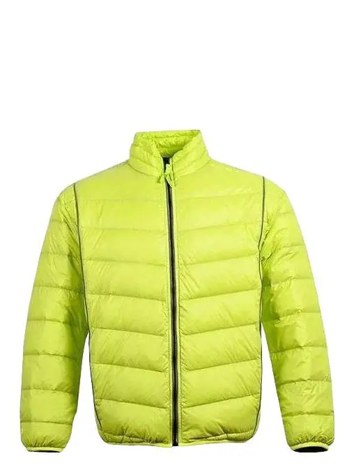 CONVERSE Stand Collar Light Puffer Jacket - Fluorescent Green