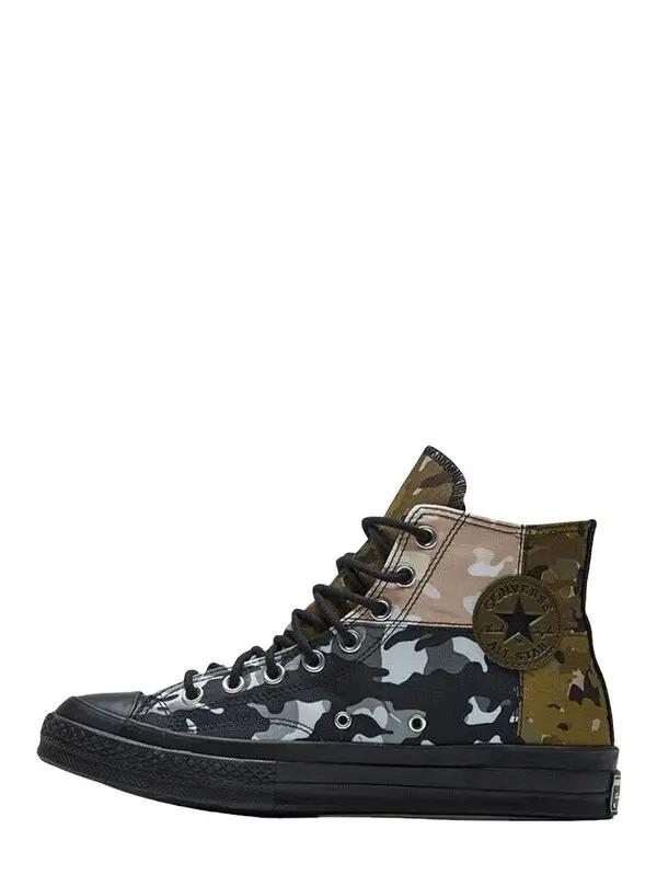 CONVERSE Chuck 70 High Top "patchwork Blocked Camo Black - Black/camo
