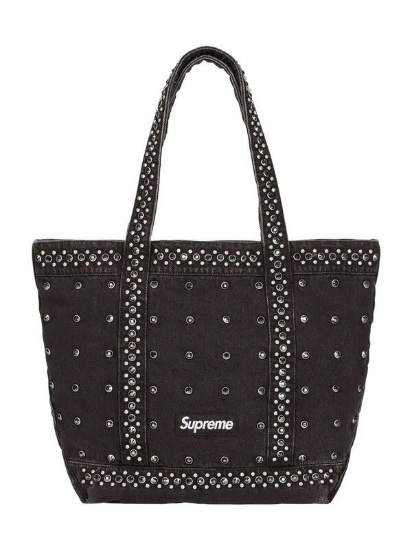 Supreme X B.b. Simon Studded Denim Tote Bag - Black