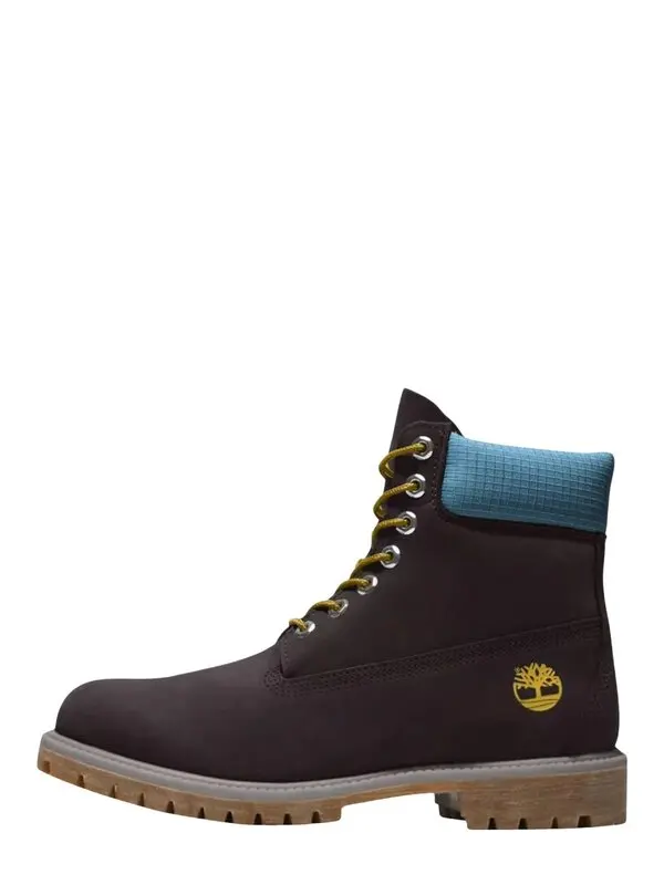 Timberland 6 Inch Premium Waterproof Lace-up Boots - Black/blue