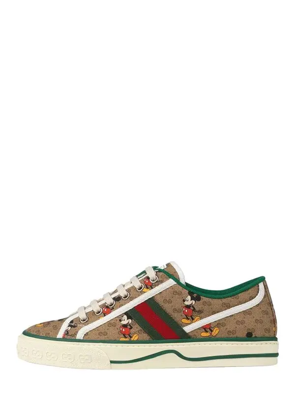Gucci Disney X Tennis 1977 Mickey Mouse Sneakers - Brown
