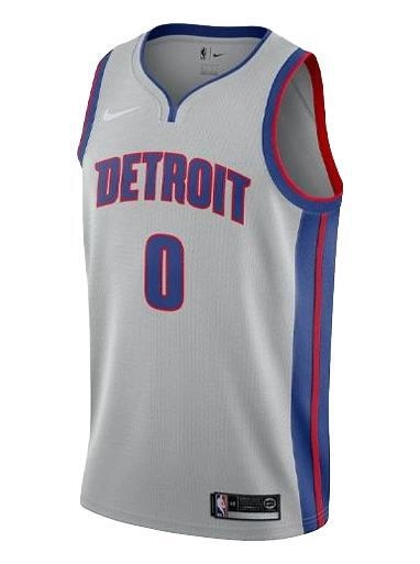 Nike Nba Retro Detroit Pistons Basketball Jersey - Grey