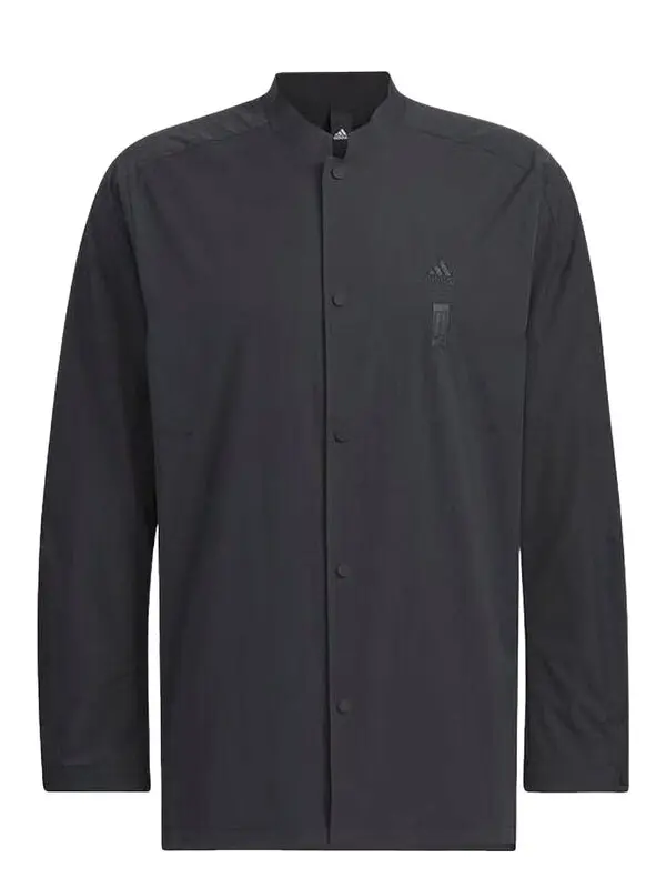 Adidas Premium Woven Sport Long Sleeve Shirt Asia Sizing - Black