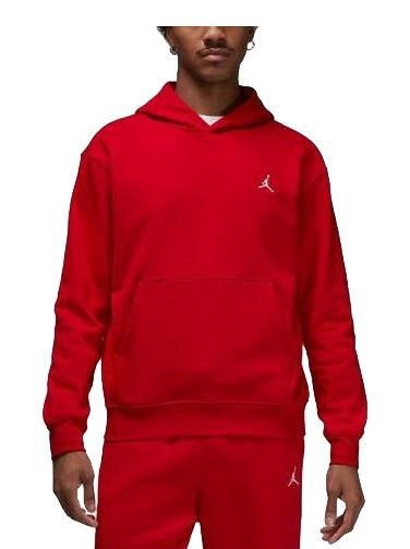 JORDAN Air Fleece Pullover Hoodie - Red