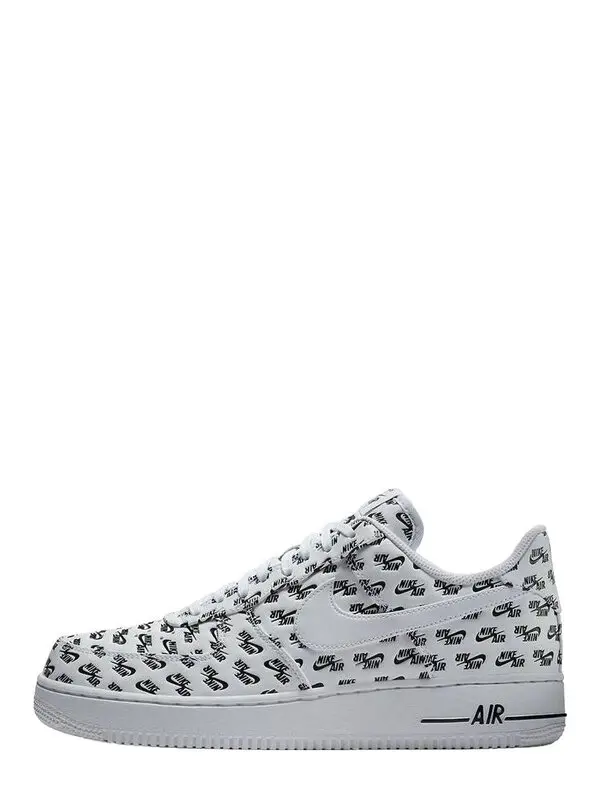 Nike Force 1 Low '07 Qs 'all Over Logo White - White/black