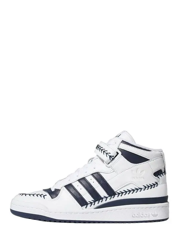Adidas Forum Mid 'baseball' Sneakers - Blue/white