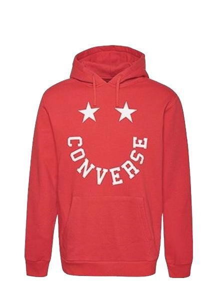 CONVERSE Graphic Pullover Hoodie - Red
