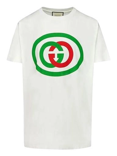 Gucci Cotton Oversize With Interlocking G - White