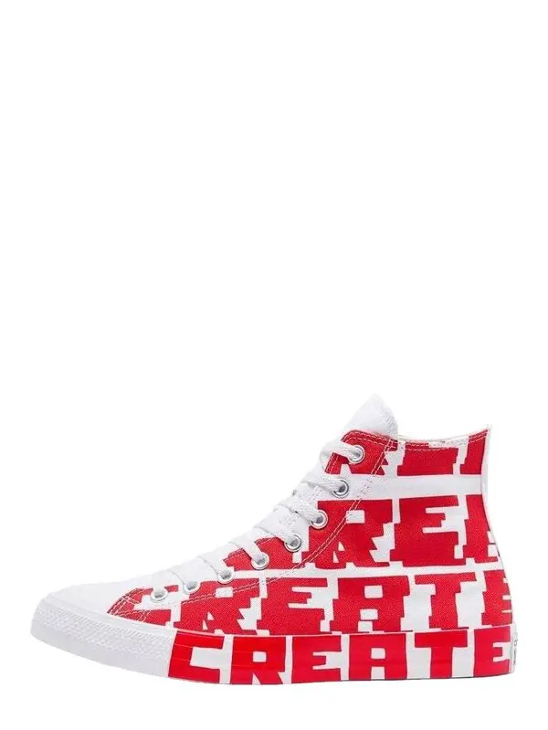CONVERSE Chuck Taylor All Star High Top Sneakers - White/red