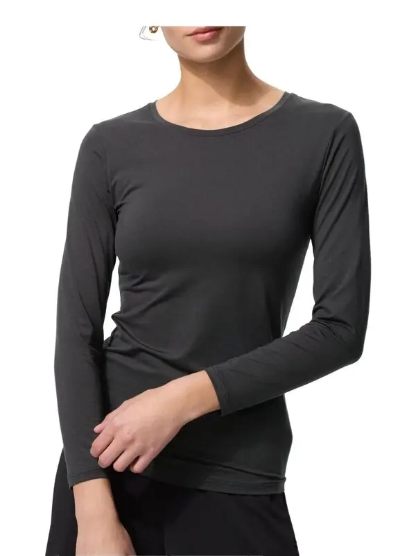 Uniqlo Heattech Long Sleeve Crewneck T-shirt - Grey