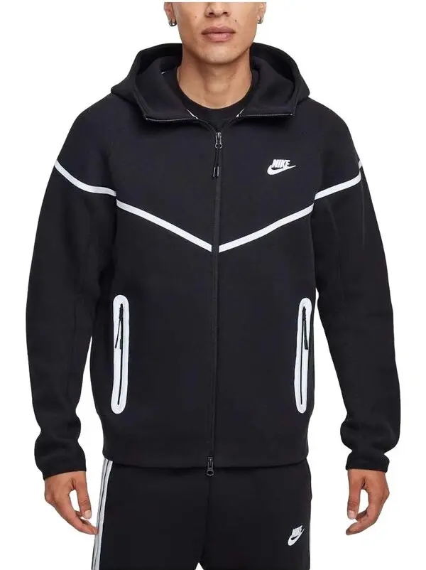 Nike Tech Fleece Windrunner Reflective Hooded Jacket - Black