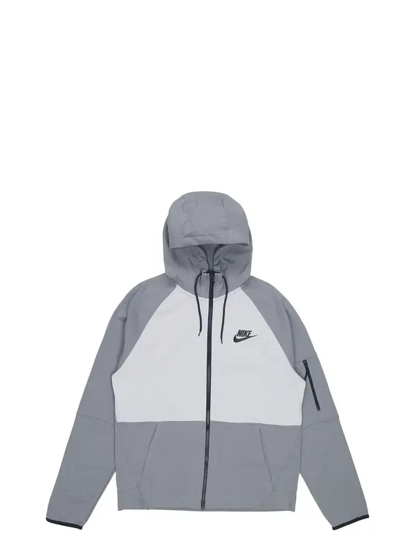 Nike Tech-pack Zipper Drawstring Hood Casual Jacket Gray - Grey