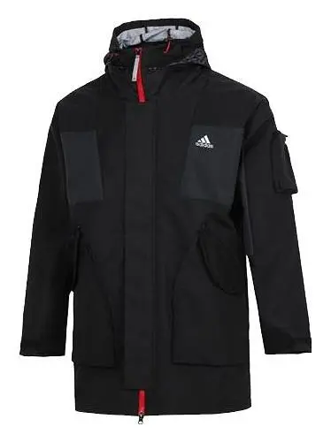 Adidas Limited Edition Fleece Lined Hooded Jacket - Black