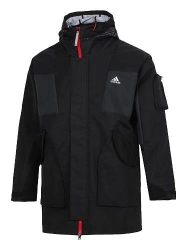 Adidas Limited Edition Fleece Lined Hooded Jacket - Black