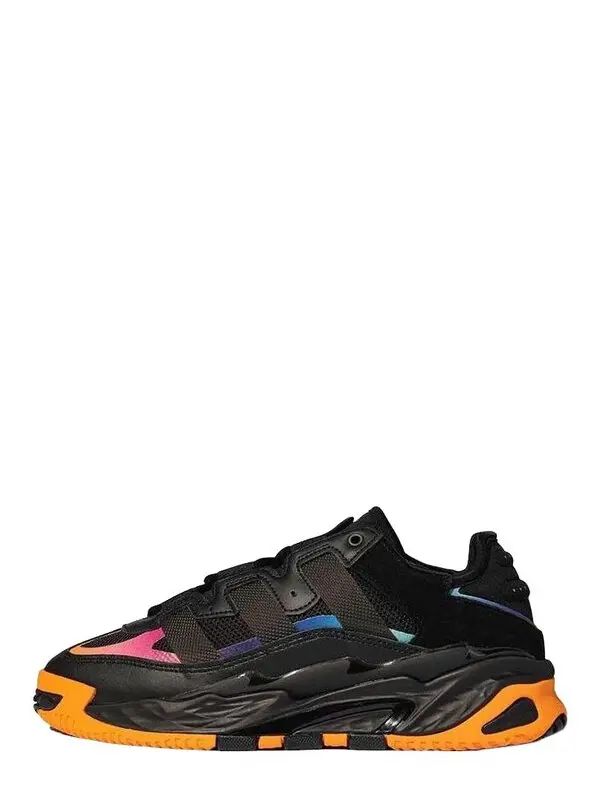 Adidas Niteball "club Fresh" High Top Sneakers - Black/orange