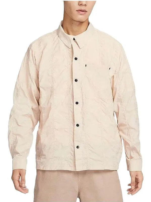 Nike Tech Pack Woven Long-sleeve Top - Beige