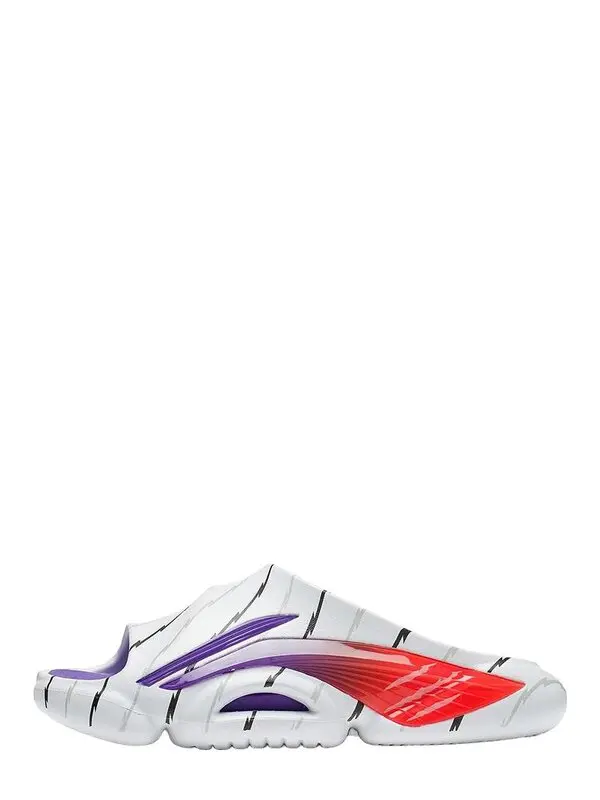 LI-NING Pe Courtside Slides - White/red/purple