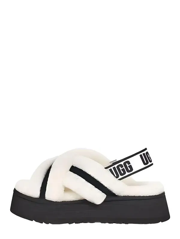 UGG Disco Cross Sandals - White/black