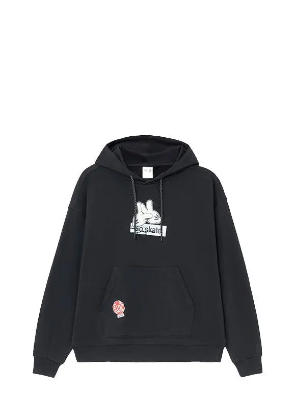 LI-NING X Og_slick Crossover Skateboard Series Hoodie - Black/white/red