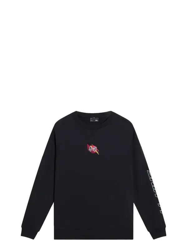 LI-NING Lifestyle Sportswear Pullover - Black/red/white
