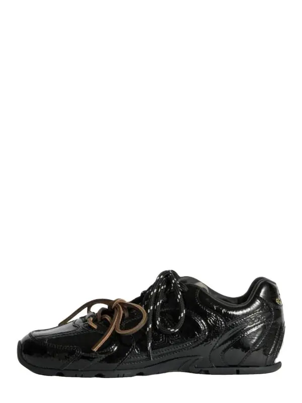 NEW BALANCE X Miu Miu 530 Sl Patent Sneakers - Black