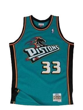 Mitchell & Ness Replica Swingman Nba Detroit Pistons Jerseys 'grant Hill 33 - Green