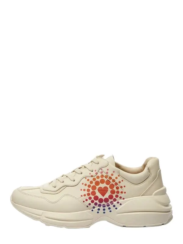 Gucci Rhyton 'love Parade' Sneakers - Beige/white