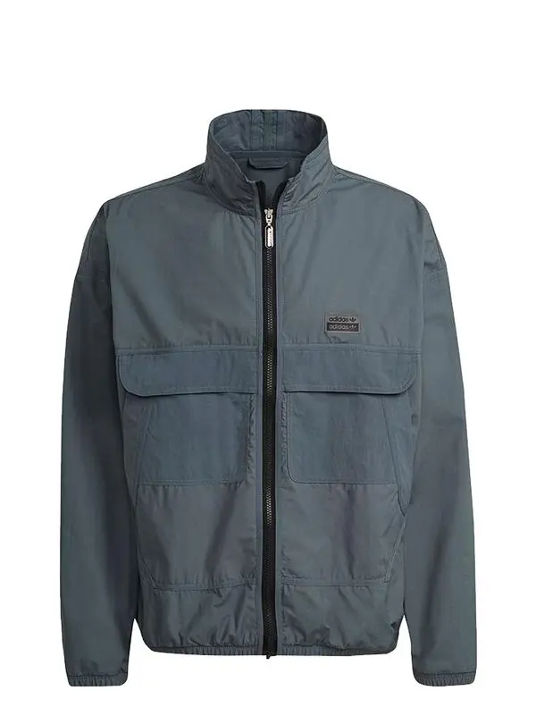Adidas Originals Stand Collar Zip Up Track Jacket - Blue