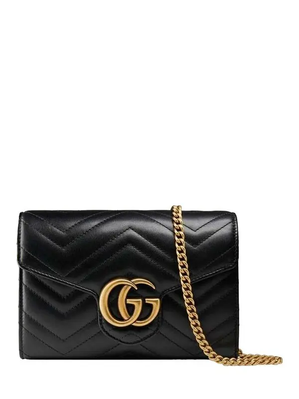 Gucci Gg Marmont Matelasse Mini Bag - Black